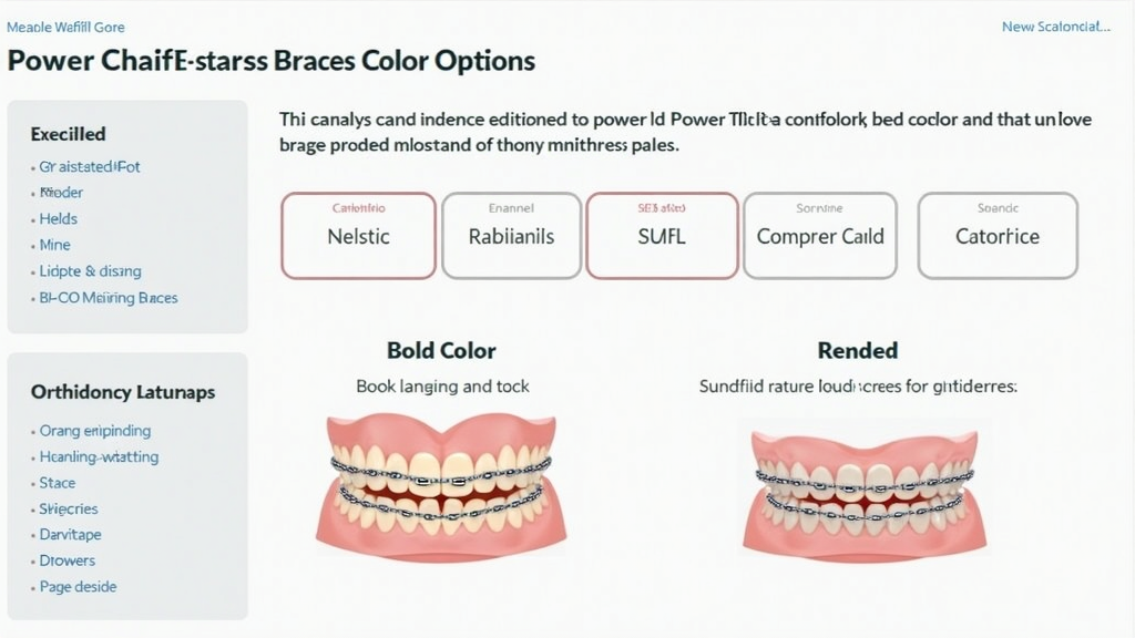 Power Chains Braces Color Options: Best Shade for You